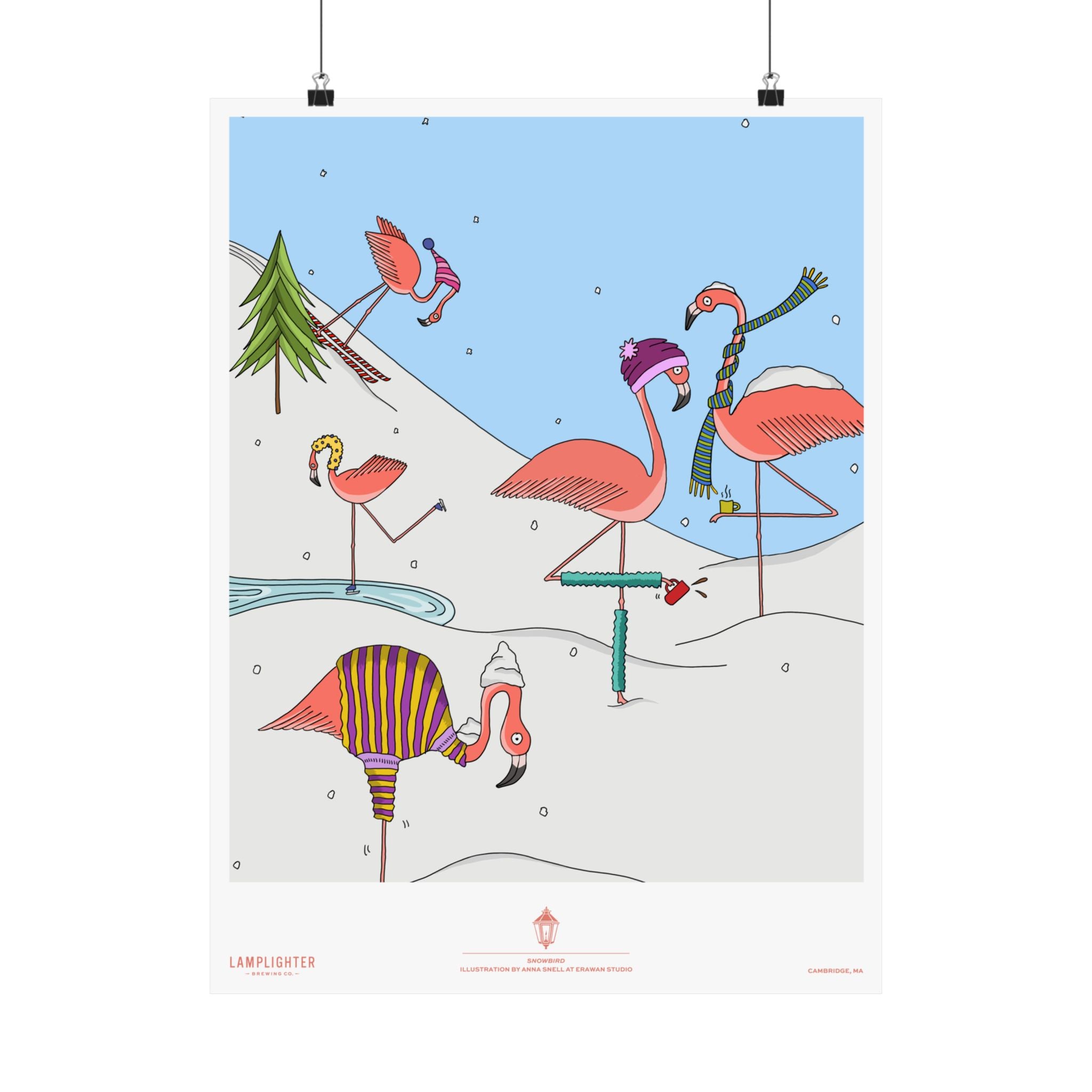 Snowbird Can Art Poster – Lamplighter Brewing Co.